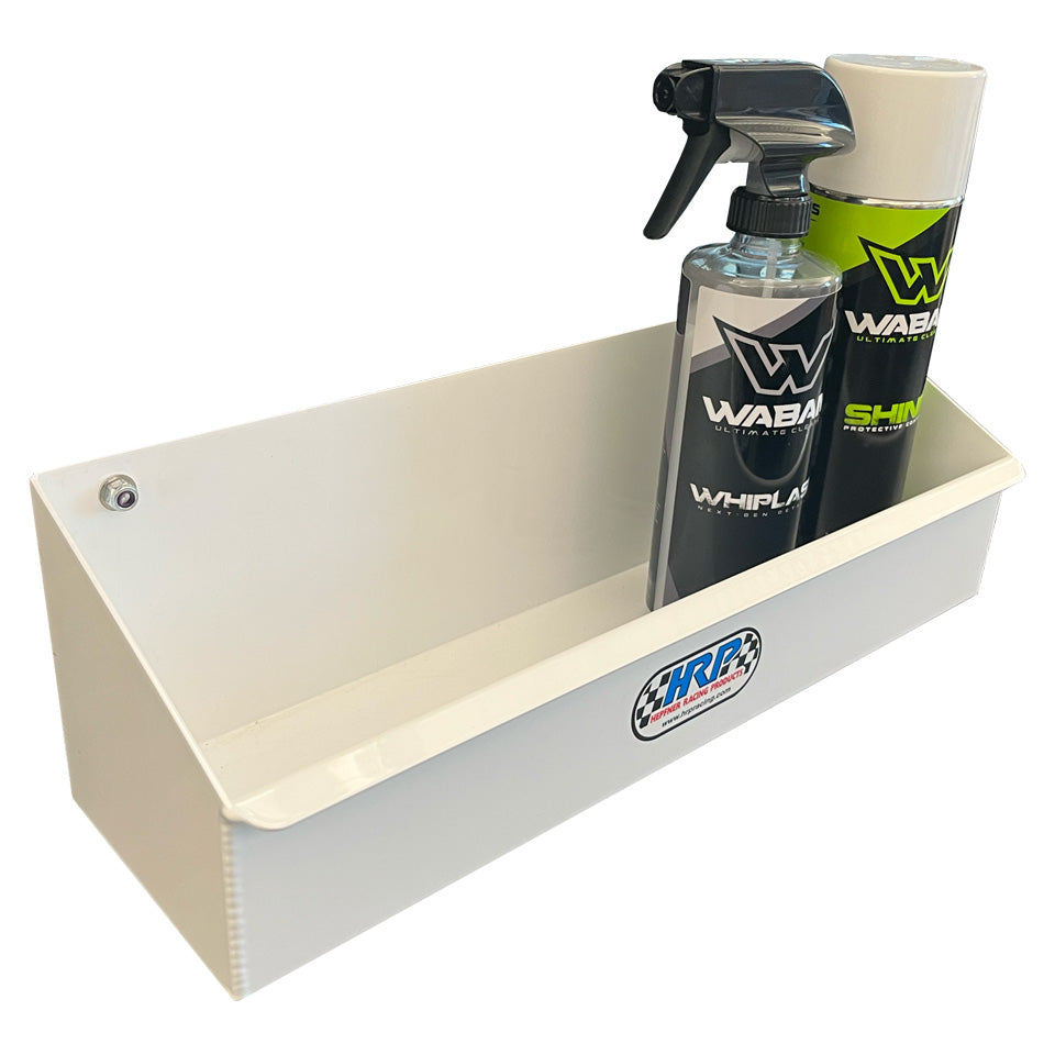 Oil Bottle and Aerosol Can Tray, 16.00" x 2.75", White - Kart Stands ...
